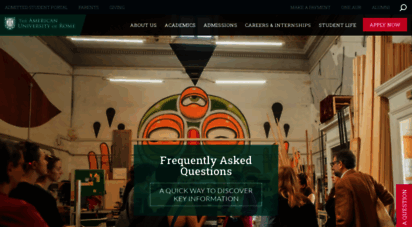 Welcome to Aur.edu - The American University of Rome