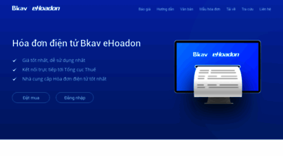 Welcome to Ehoadon.vn - Bkav eHoadon - Hóa đơn điện tử tốt nhất, giá rẻ ...