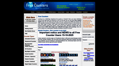 Welcome to Free-counters.co.uk - Free Counters - Over 1000 Web Counter ...