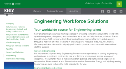 Welcome to Kellyengineering.com.my - Engineering Staffing Services ...