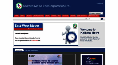 Welcome to Kmrc.in - Kolkata Metro Rail Corporation Ltd.