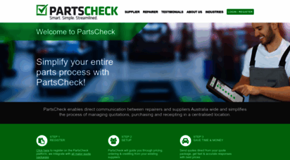 Welcome to Partscheck.com.au - PartsCheck - Innovators in parts pricing ...