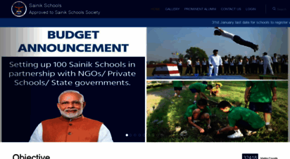 Welcome to Sainikschool.ncog.gov.in - New Sainik Schools - Home