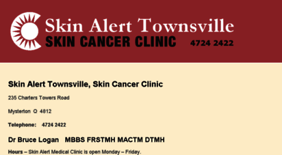 Welcome to Skinalerttownsville.com.au - Skin Alert Townsville Skin ...