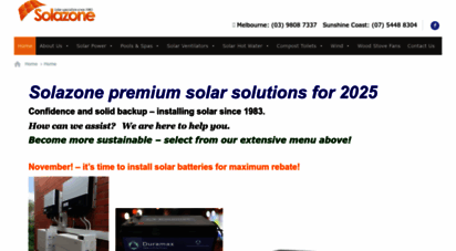 Welcome to Solazone.com.au - Solazone Australia Solar power, solar ...