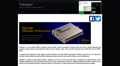 Welcome to Tsreader.com - TSReader MPEG-2 Analysis