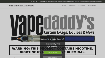 Welcome to Vapedaddys.com - VAPE DADDY'S PLANT TO PIPE - Home